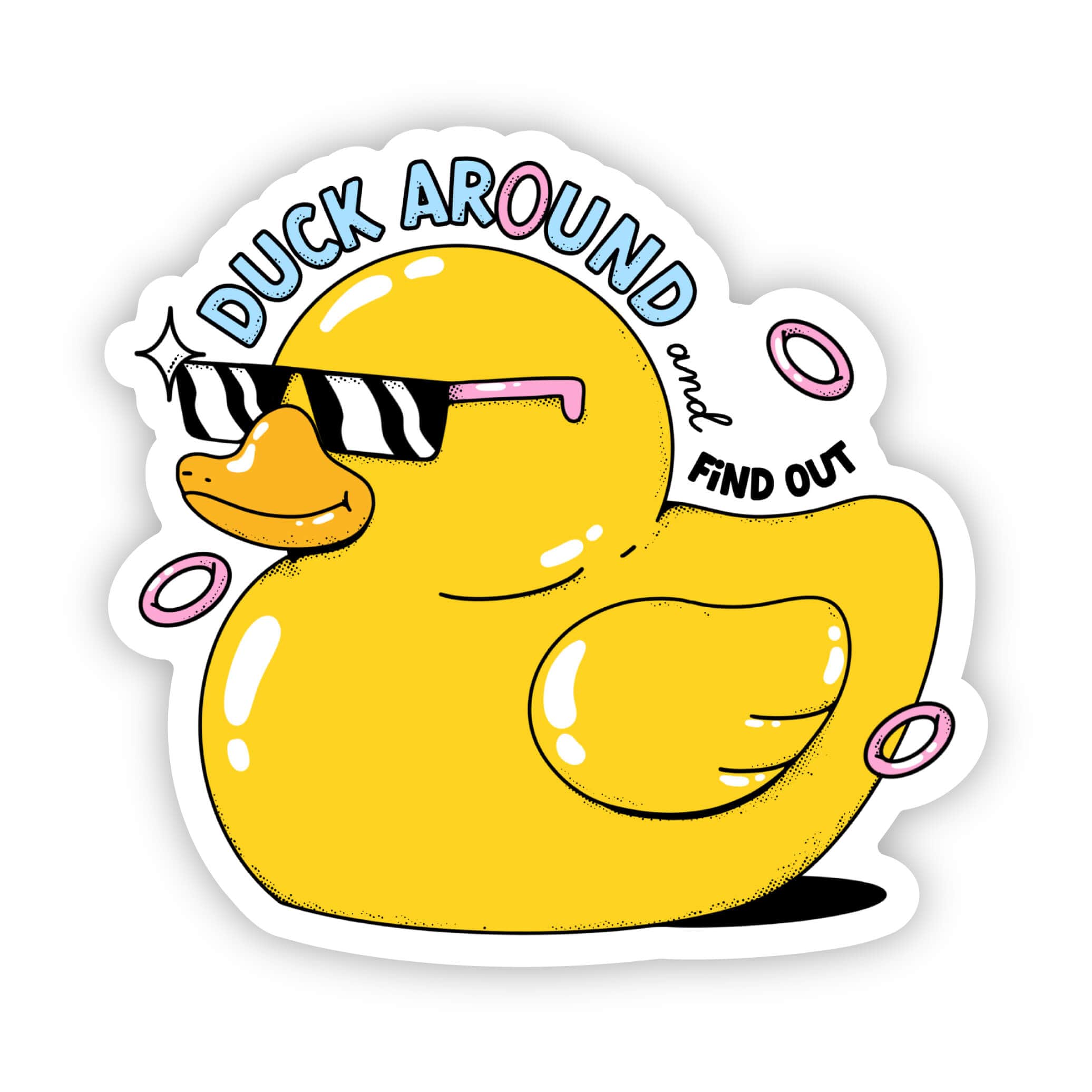 "Duck around and find out" sticker – Contigo Dogs
