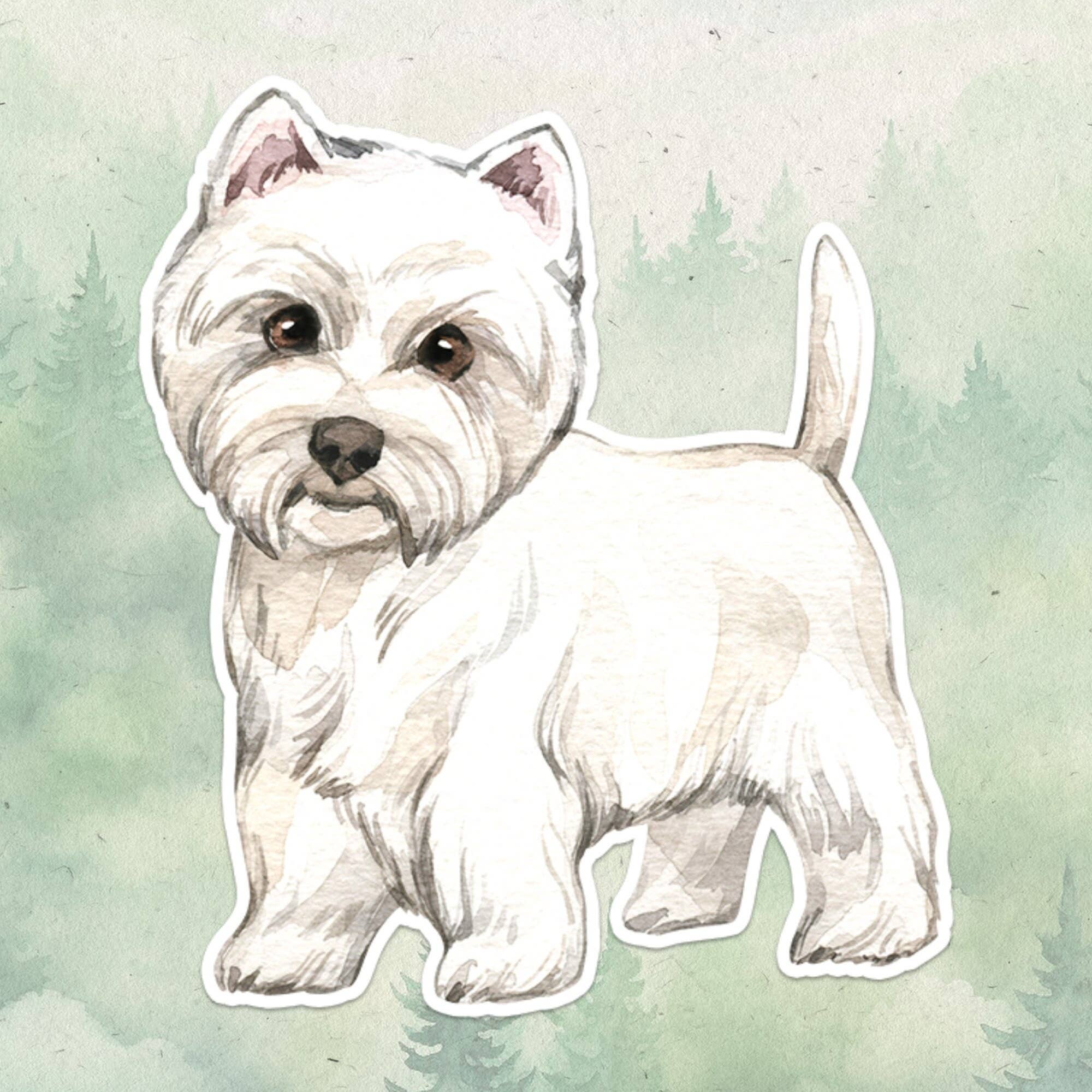 Westie sticker – Contigo Dogs