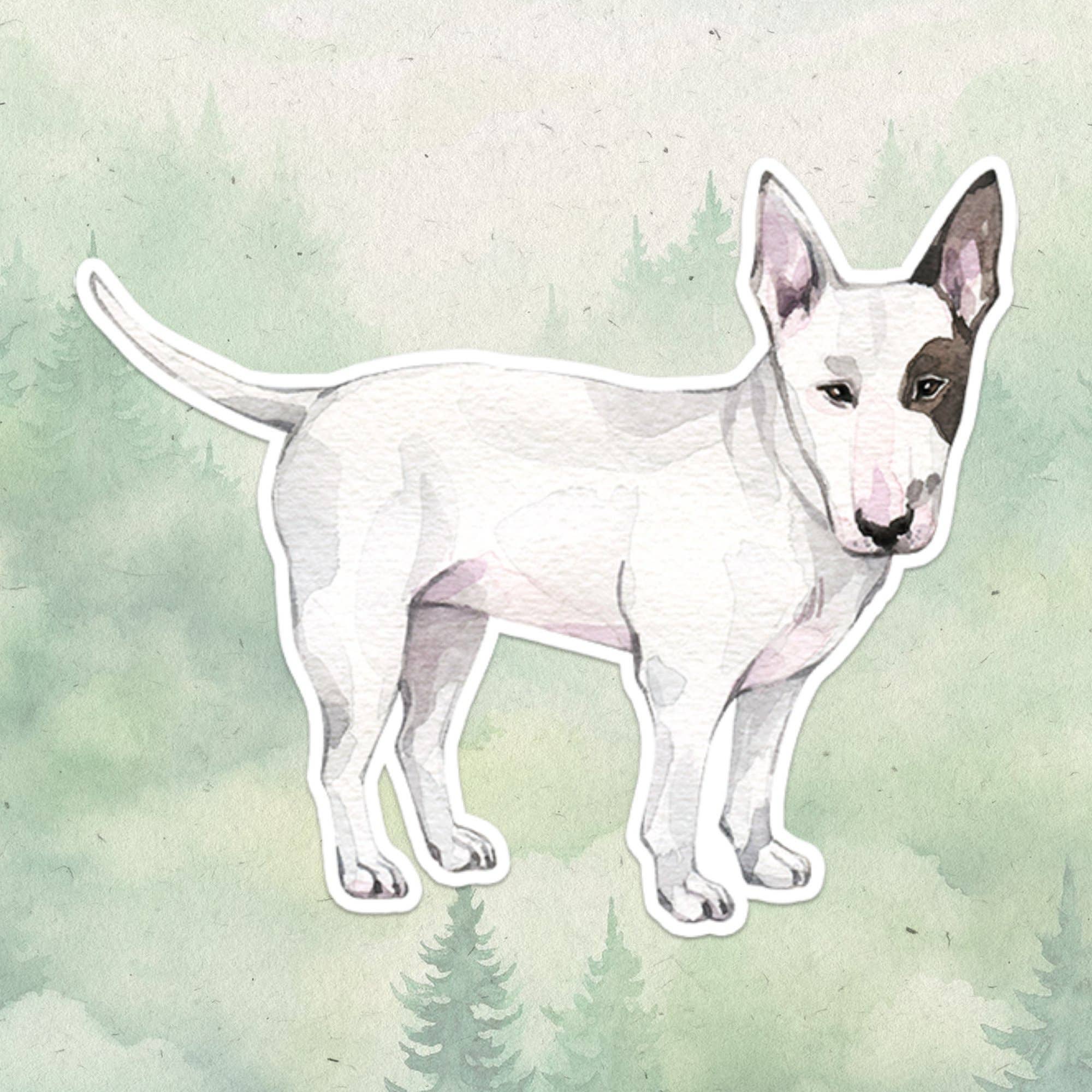 Bull Terrier dog sticker – Contigo Dogs
