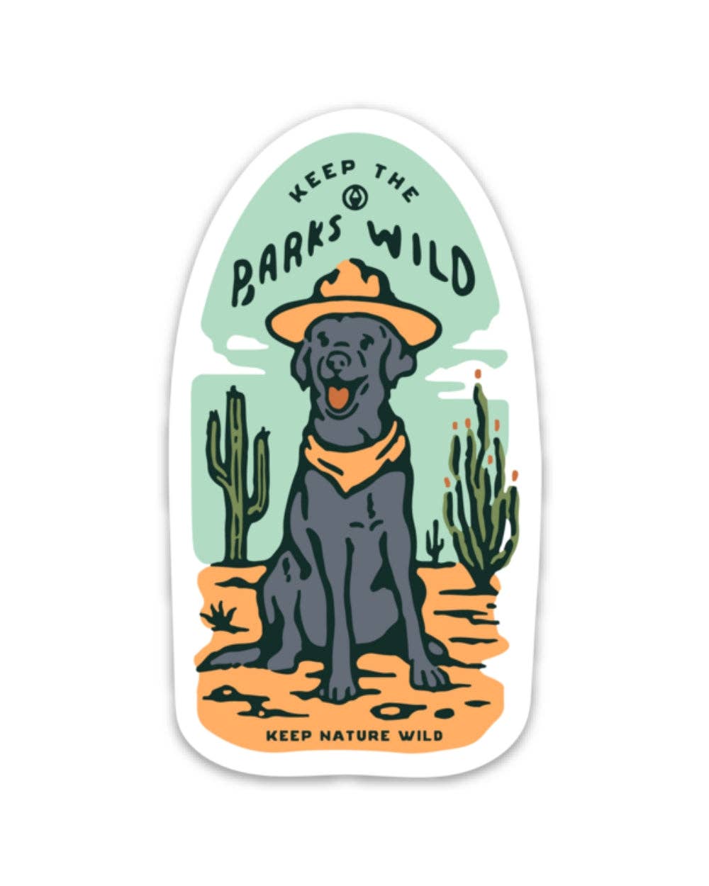 Keep the Desert Barks Wild | Sticker – Contigo Dogs