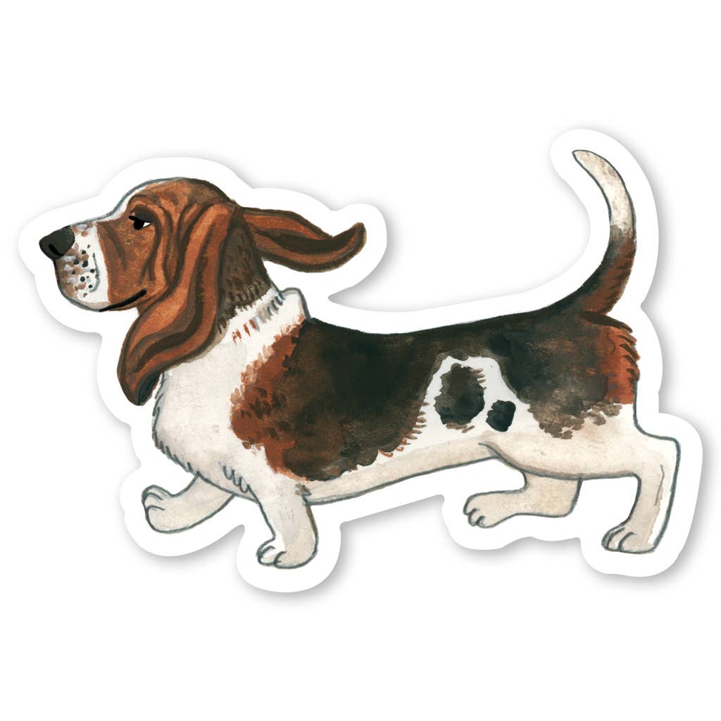 Basset Hound Sticker – Contigo Dogs